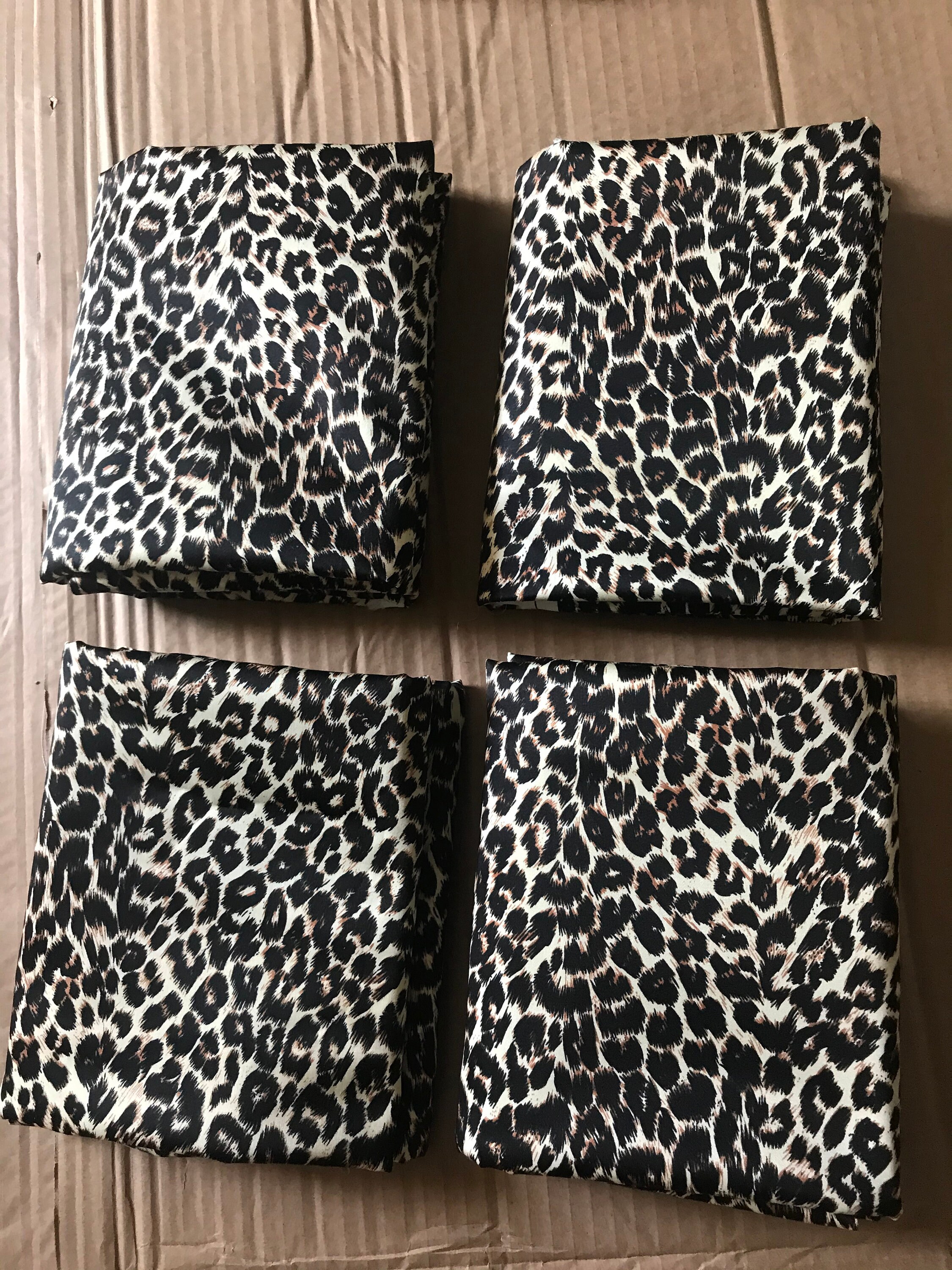 100% Cotton Fabric With Leopard Pattern Printed Leopard - Etsy