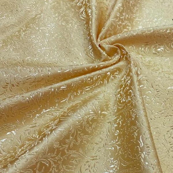 Satin Brocade Fabric - Etsy