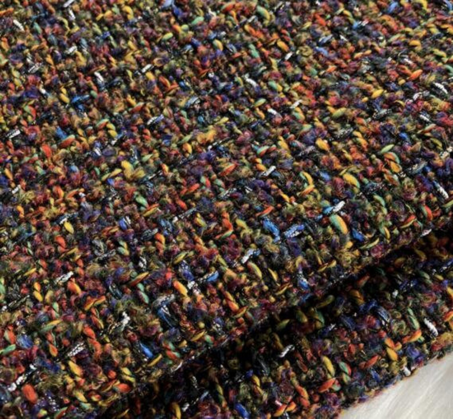Color tweed fabricAutumn tweed fabric thicken tweed fabric | Etsy