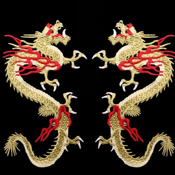 Embroidered Dragon - Etsy