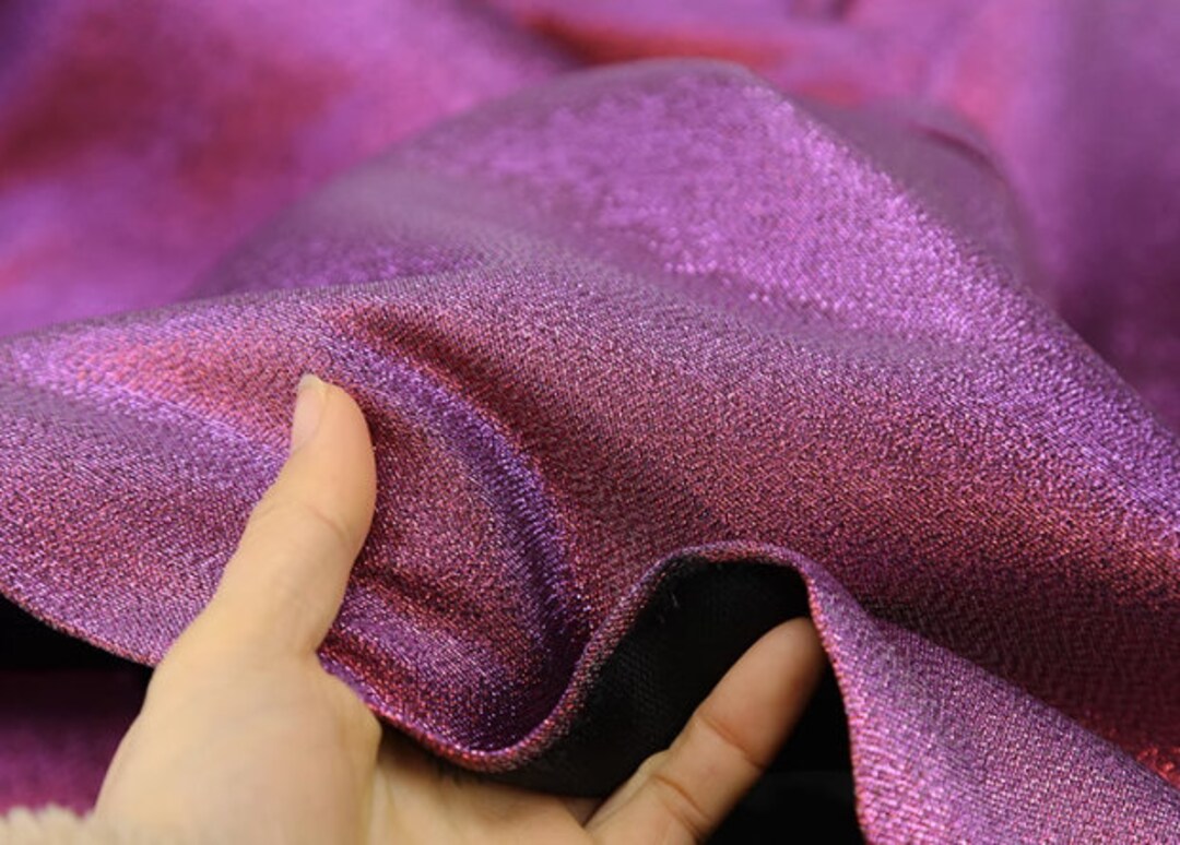 Rose Red Color Jacquard Fabric, Rainbow Gradient Jacquard Fabric ...