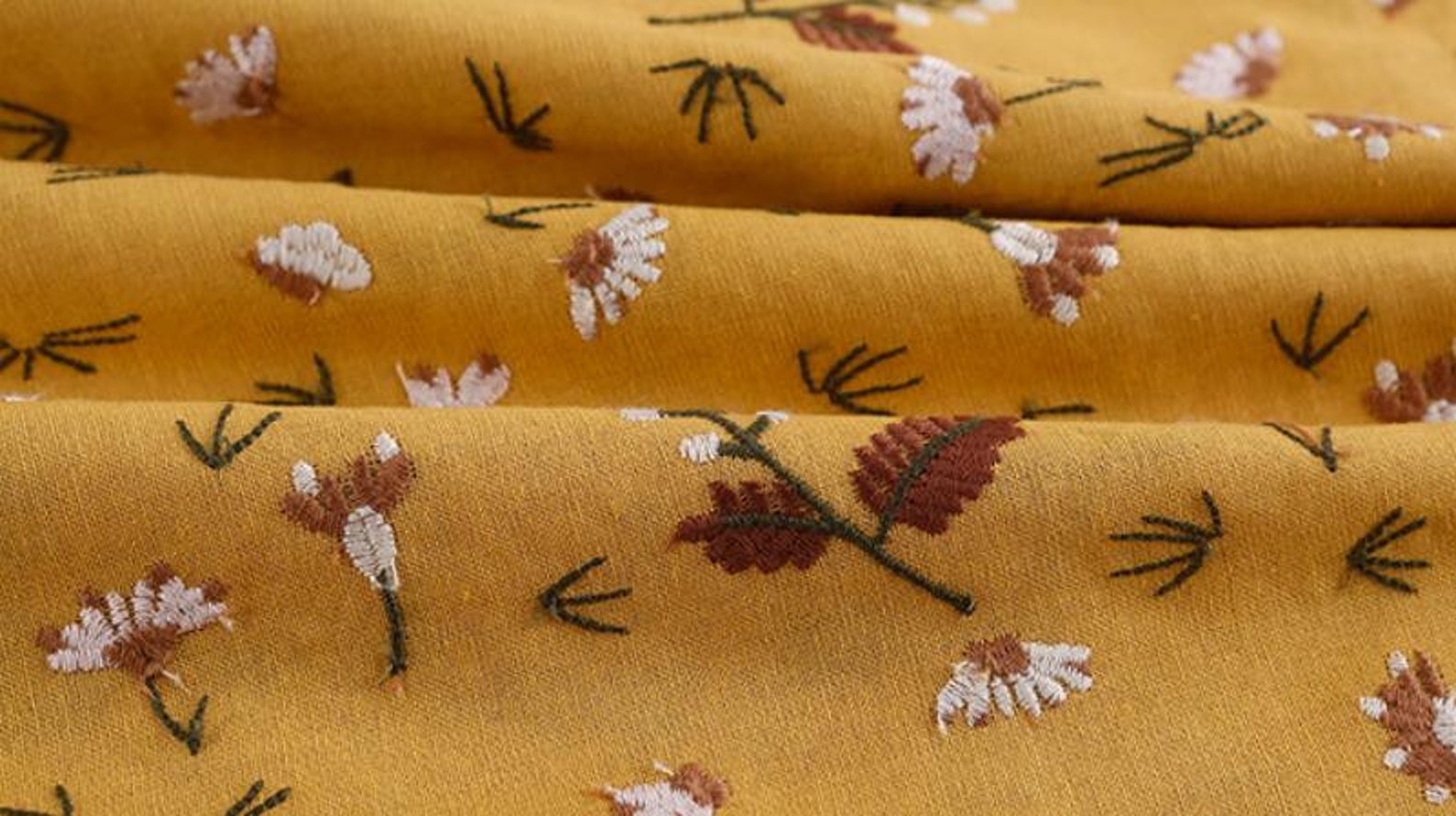 7 Color ramie fabric embroidered fabric cotton linen fabric | Etsy