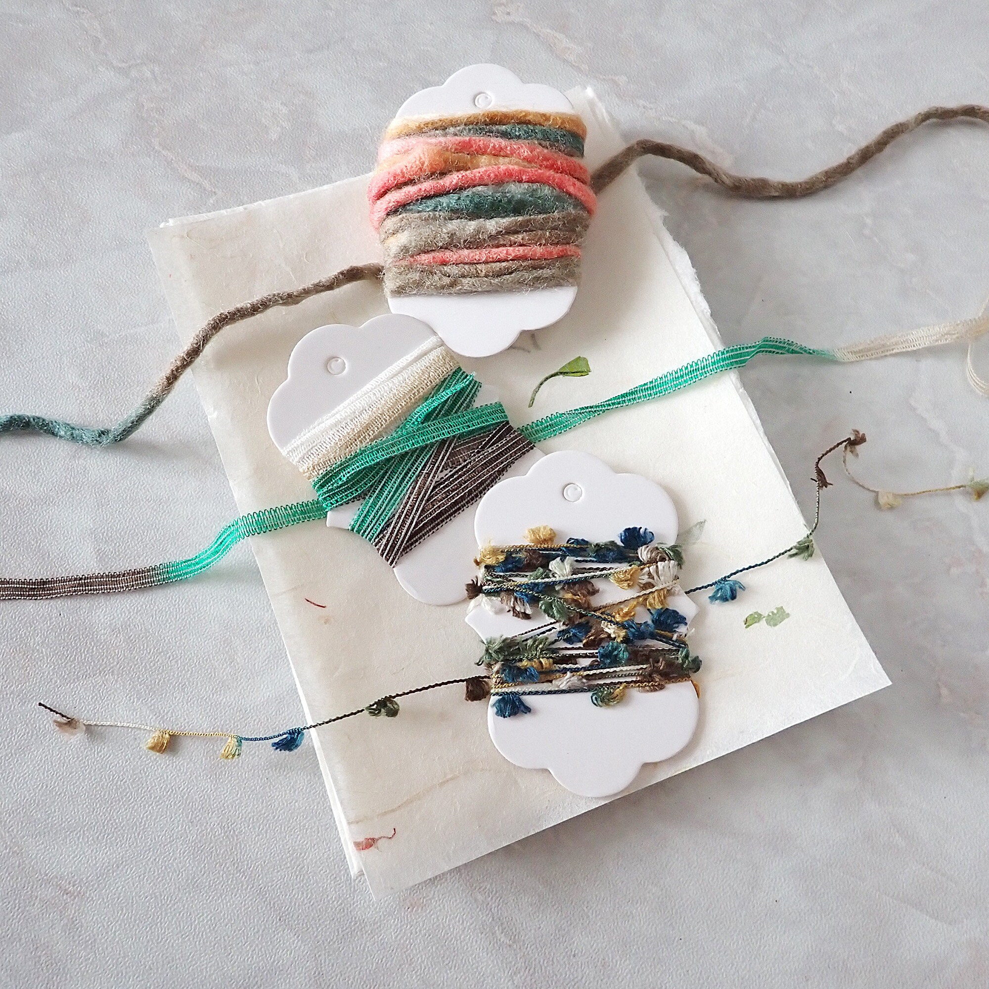 Set of 3 String Junk Journal Trim, Gift Wrapping String, Invitation ...