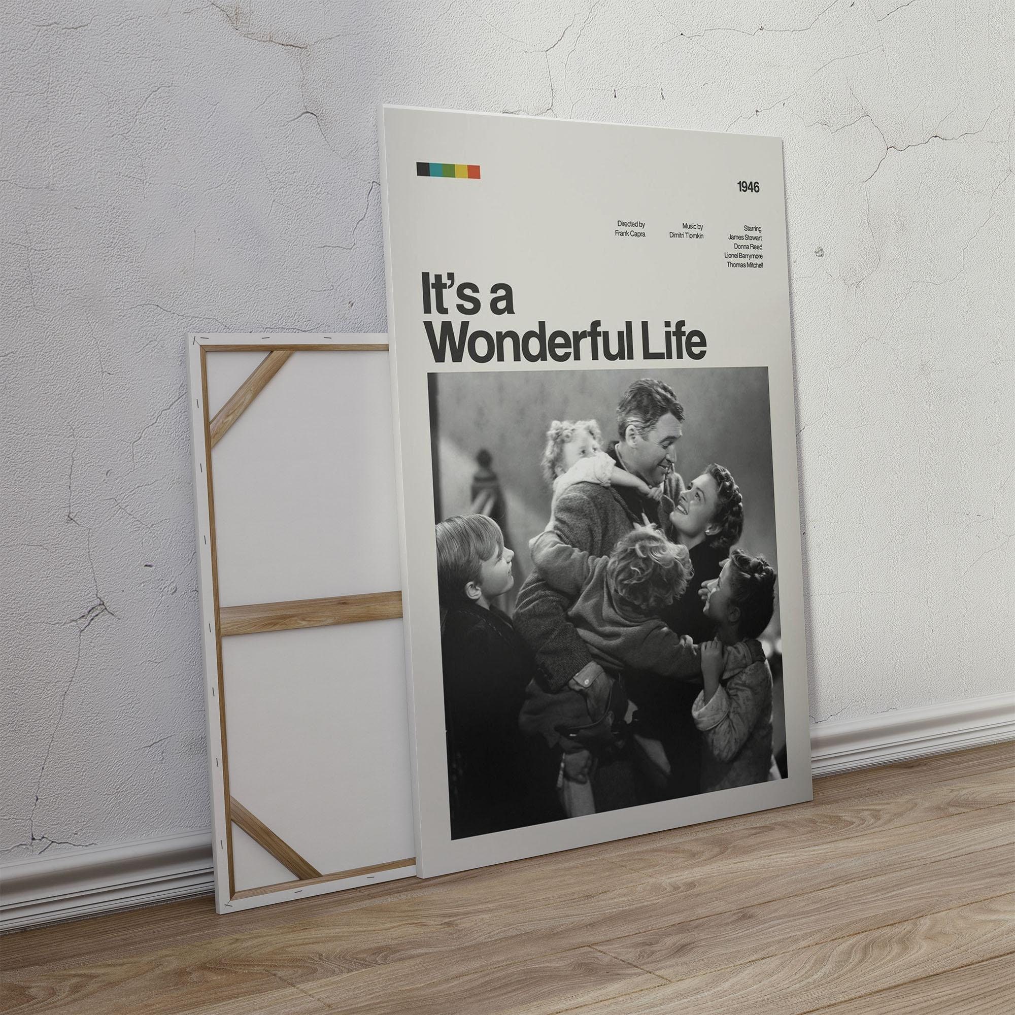 It's a Wonderful Life Movie Poster Light Theme, Modern Movie Poster ...