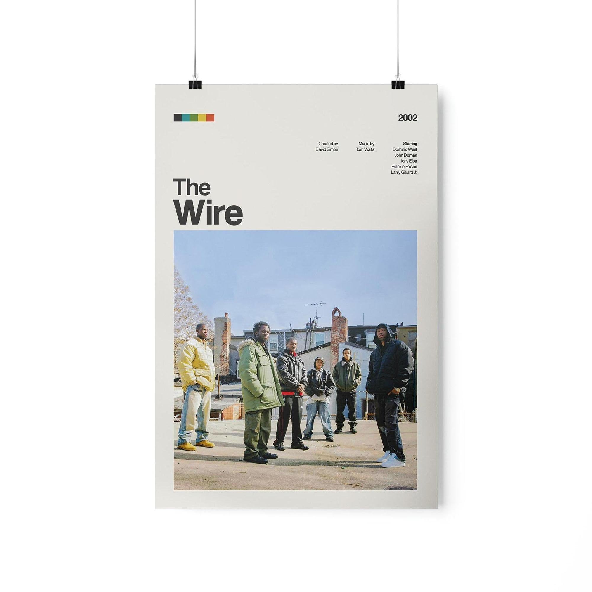 The Wire Poster, Modern TV Series Poster Print, The Wire TV Series ...