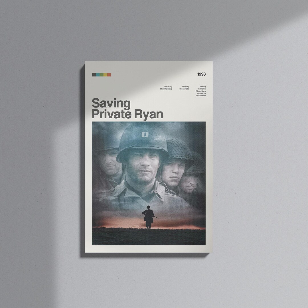 Saving Private Ryan Movie Poster Modern Movie Poster Print - Etsy