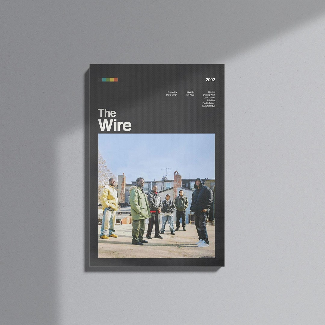 The Wire Poster Dark Theme Modern TV Series Poster Print the - Etsy