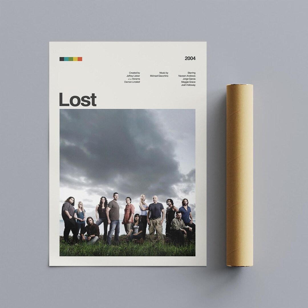 Lost TV Series Poster Light Theme Modern TV Series Poster - Etsy