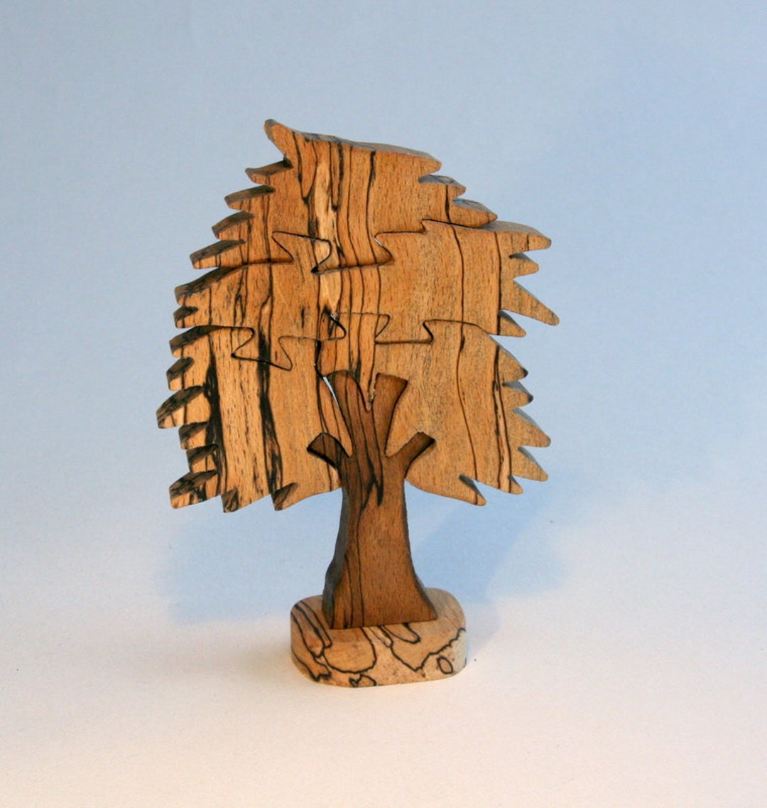 Handcrafted Beech Wood Jigsaw Trees ref 211F - Etsy