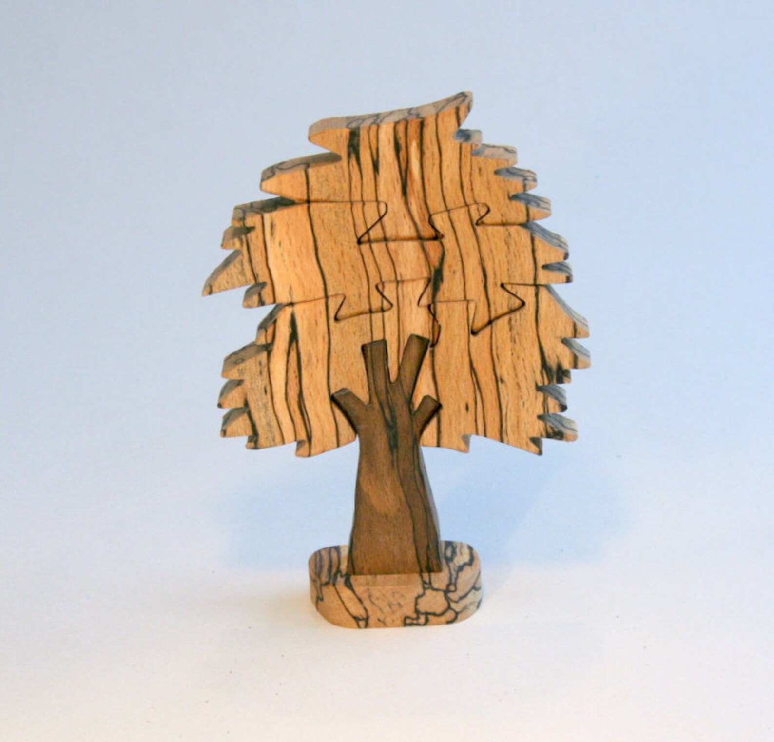 Handcrafted Beech Wood Jigsaw Trees ref 211E - Etsy
