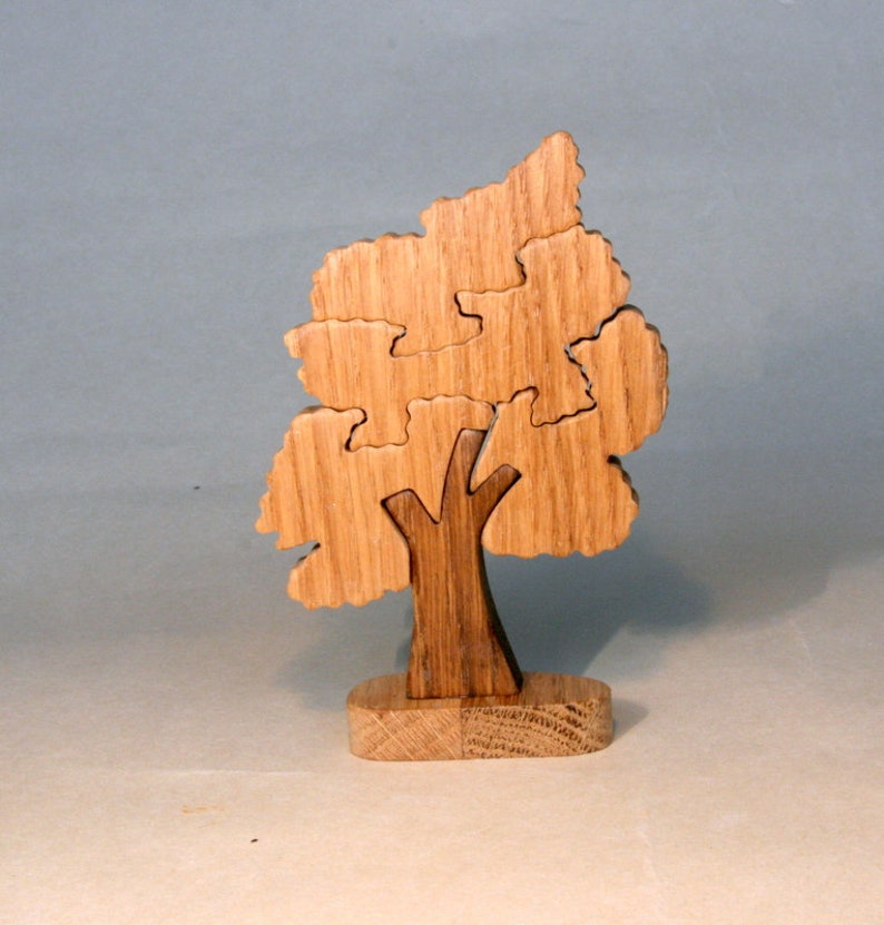 Handcrafted Oak Tree Jigsaw by Tom Thumb Designs ref 600H - Etsy