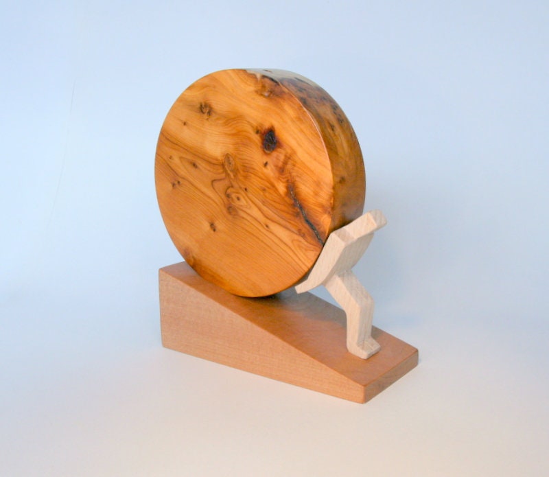Abstract Wood Sculpture by Tom Thumb Designs: Challenge of Life taking ...