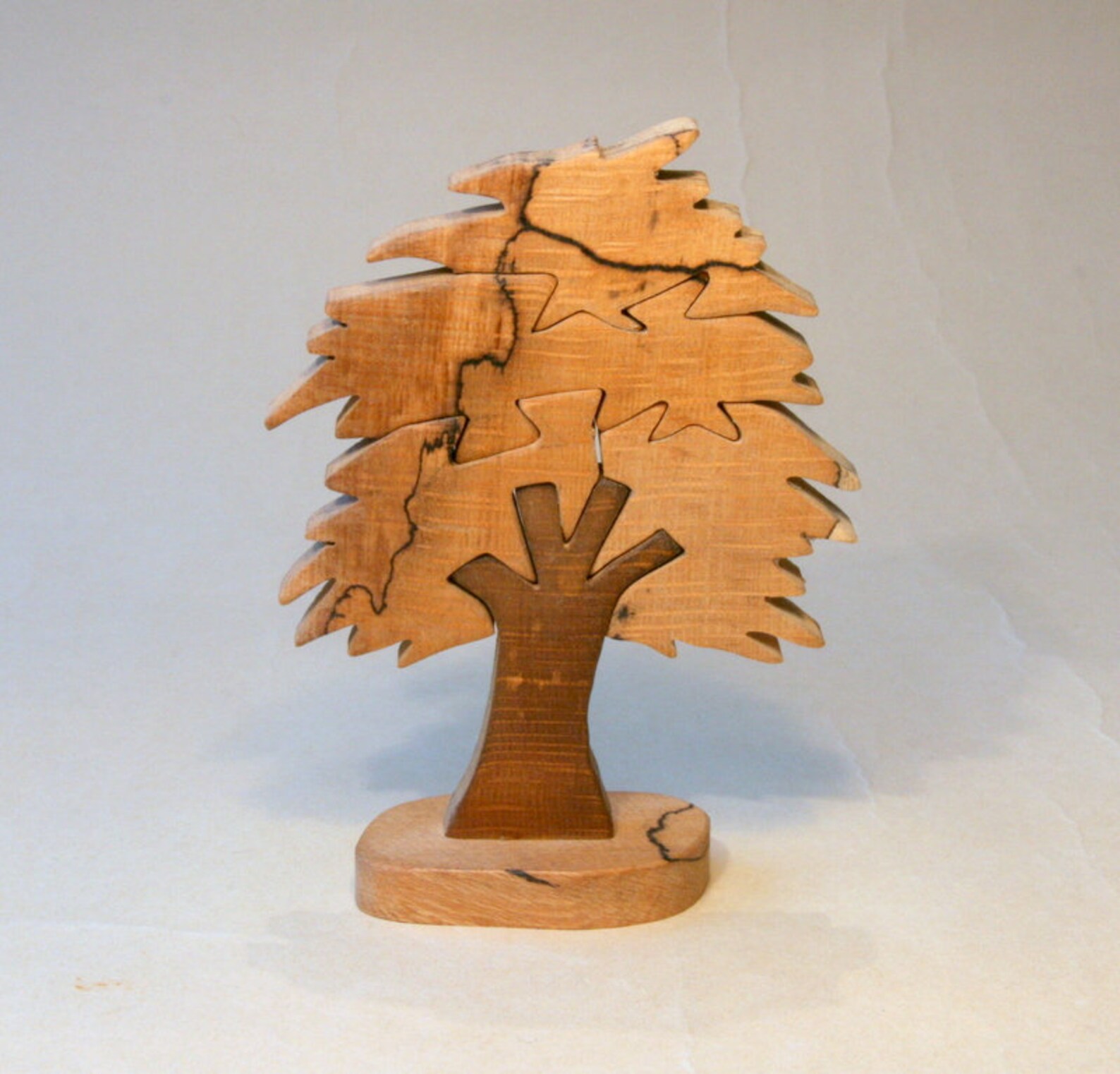 Handcrafted Beech Wood Jigsaw Trees ref 211D | Etsy