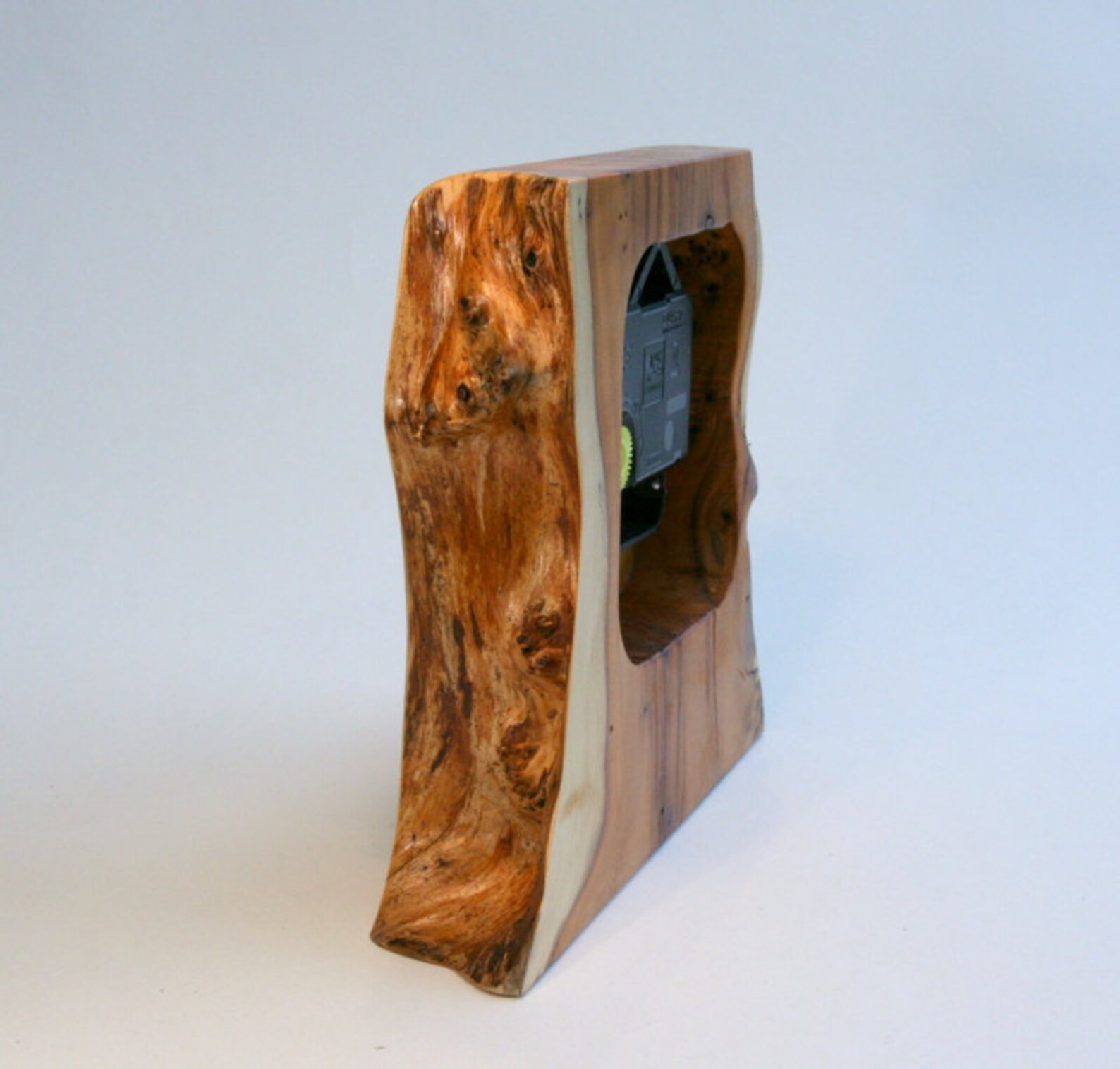 Hand Made Yew Wood Clock by Tom Thumb Designs ref 512F - Etsy