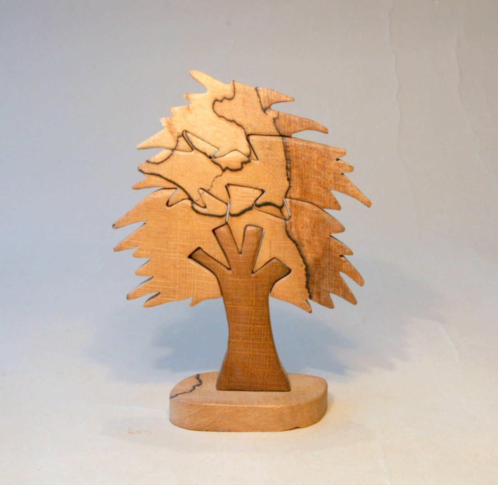 Handcrafted Beech Wood Jigsaw Trees ref 211D | Etsy