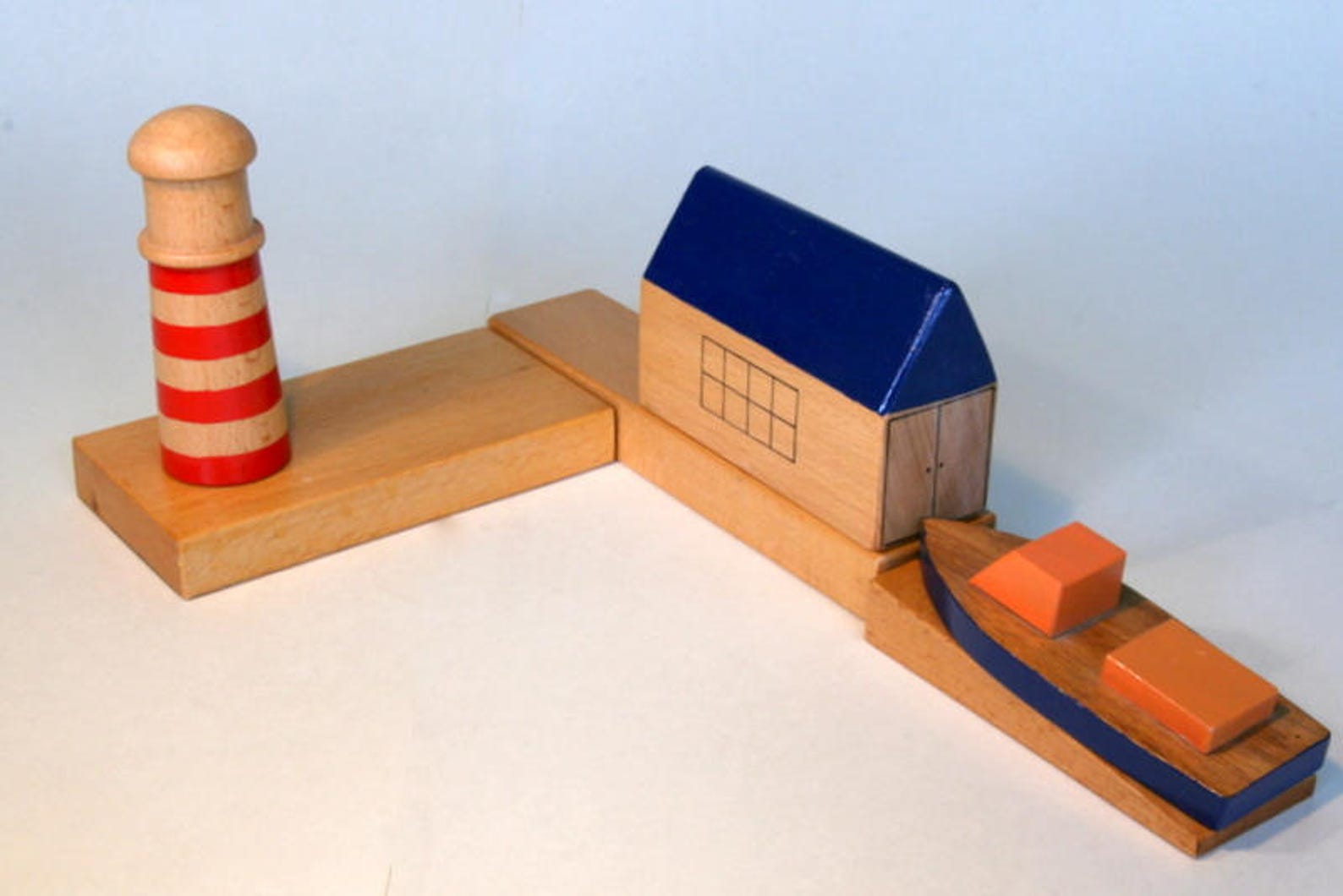 Handcrafted Childs Wooden Harbour Set ref 222D - Etsy