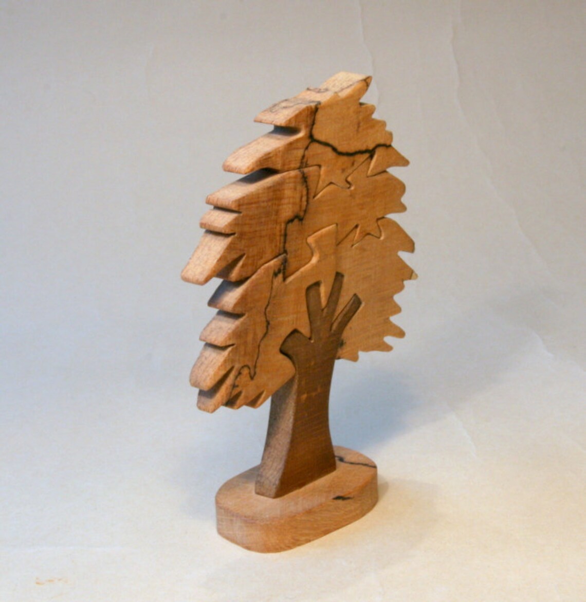 Handcrafted Beech Wood Jigsaw Trees ref 211D | Etsy