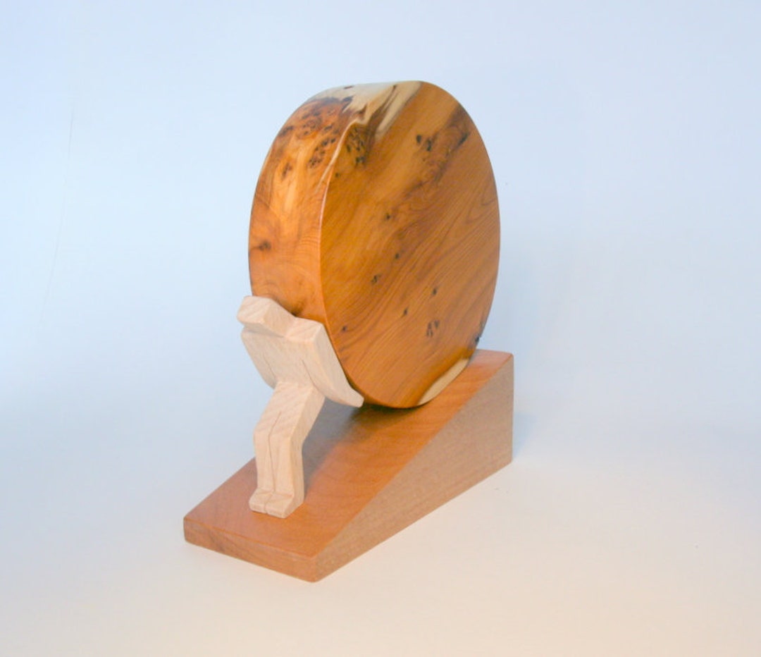 Abstract Wood Sculpture by Tom Thumb Designs: Challenge of Life “taking ...