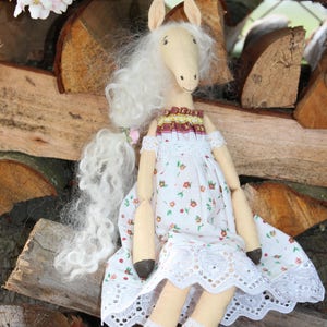 Rag Doll Horse Stuffed Animals Horse in Dress Horse Figurine Horse ...