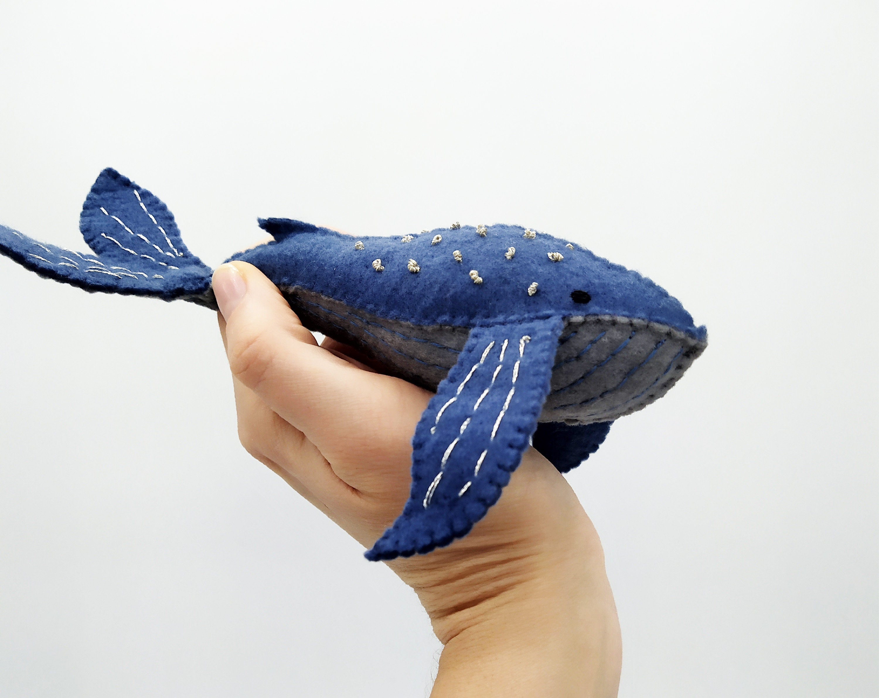 Fantasy Whale Totem Figurine Made With Felt Miniature Whale Humpback ...