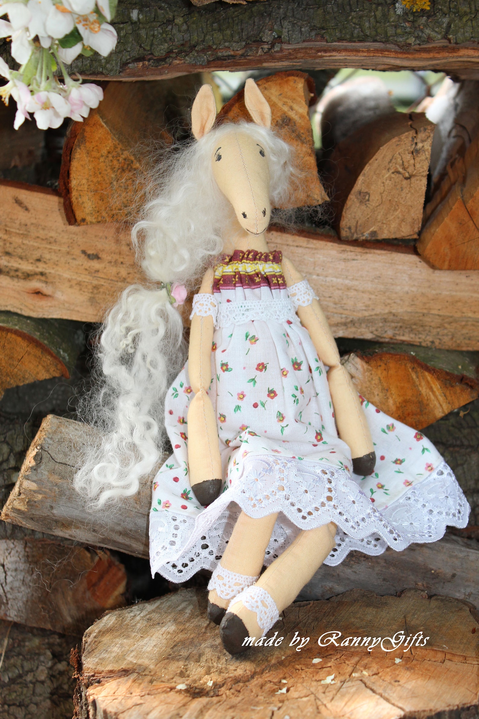 Rag Doll Horse Stuffed Animals Horse in Dress Horse Figurine Horse ...