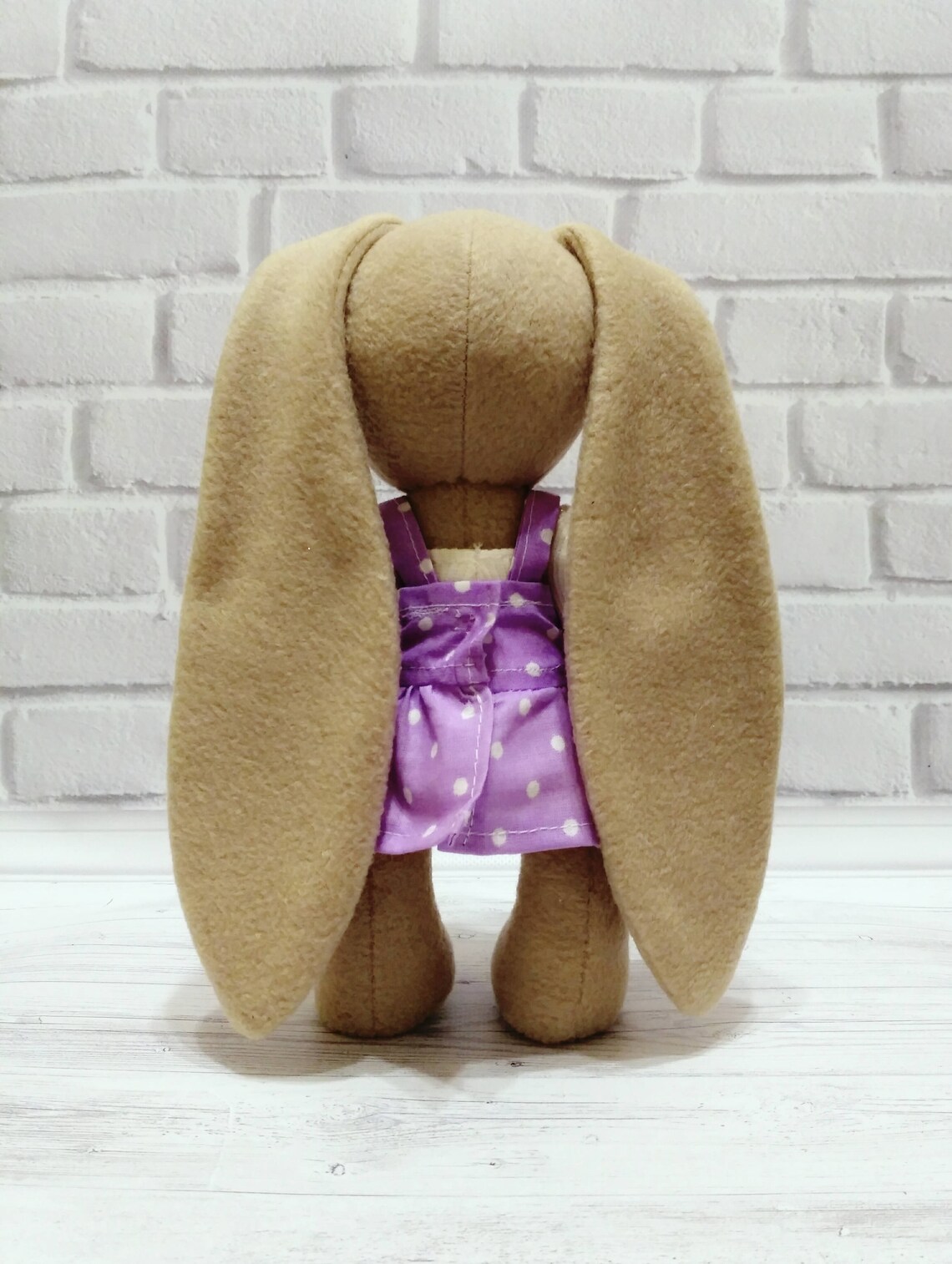 Stuffed Bunny Doll Easter Bunny Handmade Doll Stuffed Fabric Animal Toy ...