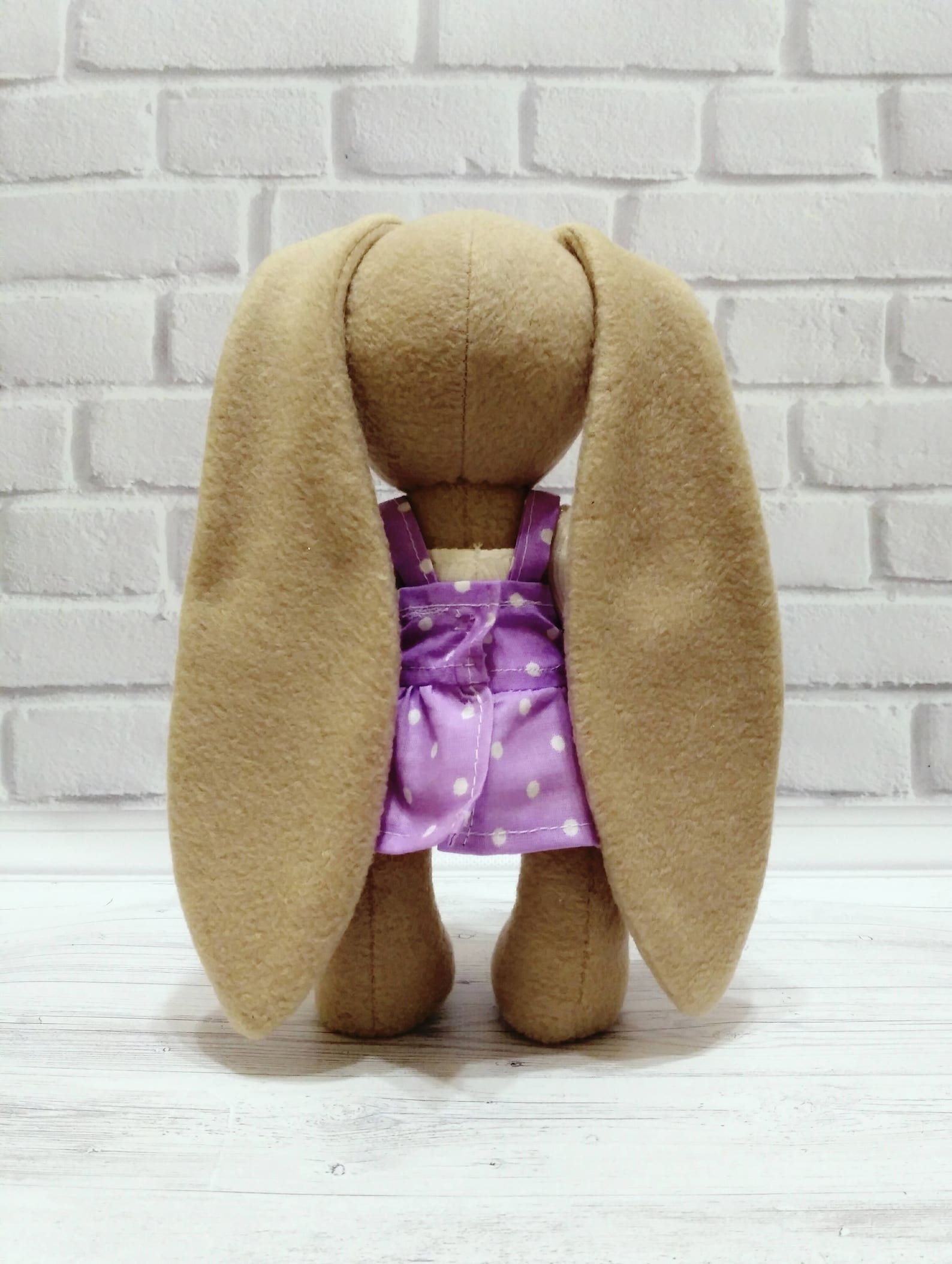 Stuffed Bunny Doll Easter Bunny Handmade Doll Stuffed Fabric Animal Toy ...