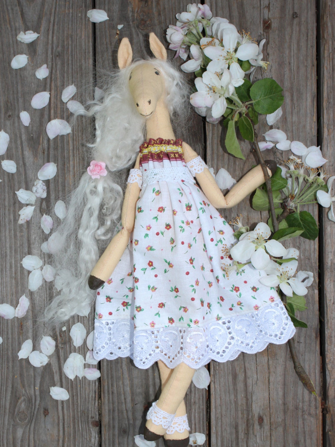 Rag Doll Horse Stuffed Animals Horse in Dress Horse Figurine - Etsy