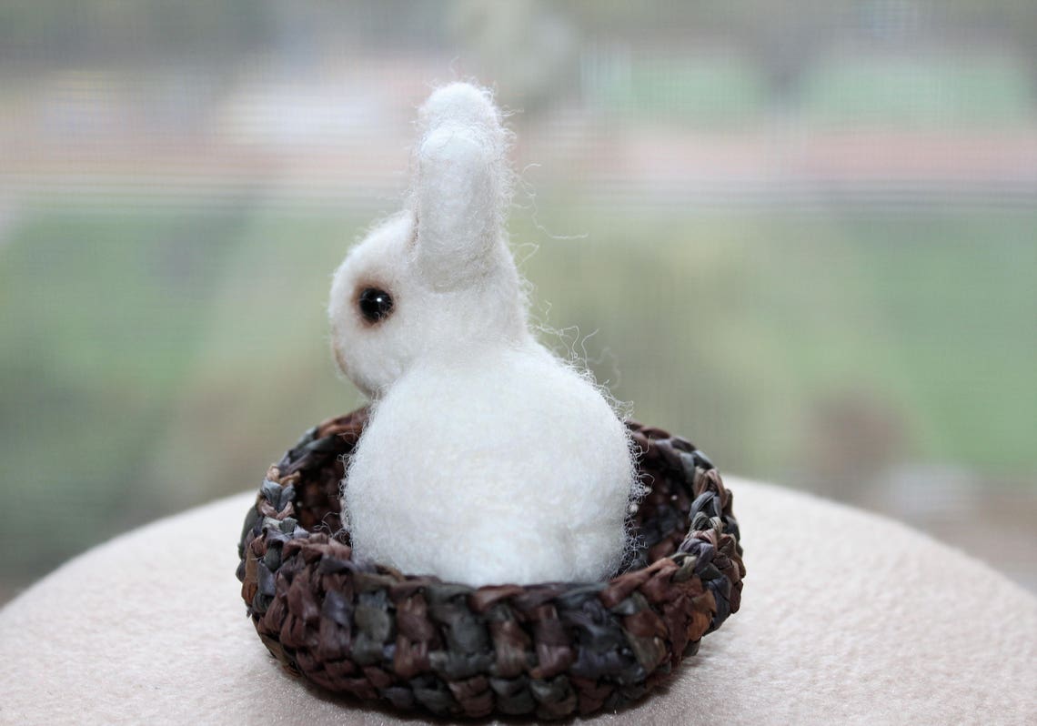 Needle Felted Bunny Needle Felted Animal Needle Felted Rabbit Bunny ...