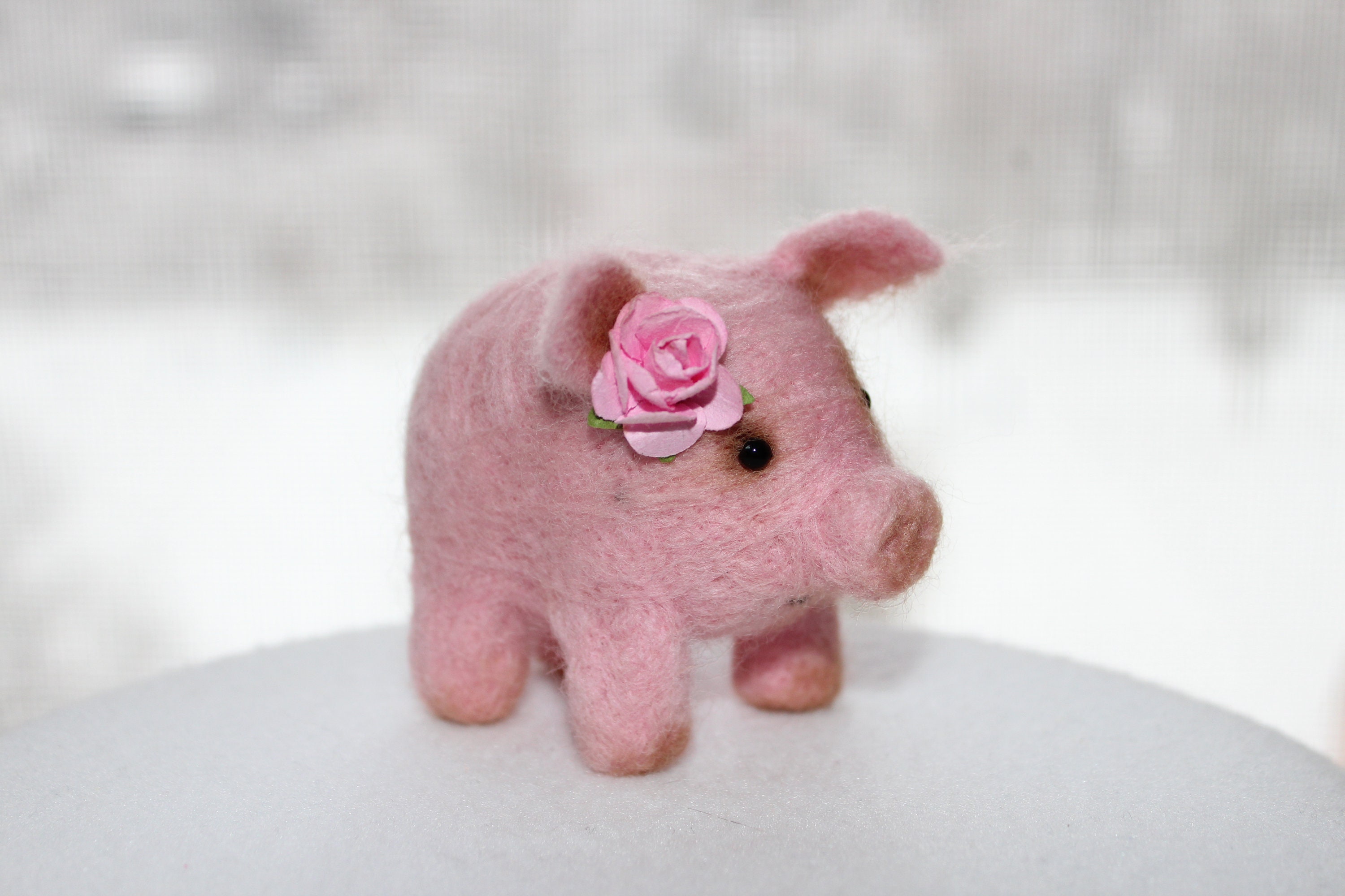 Stuffed Piglet Miniature Pig Figurine Plush Piggy Toy Pet for Blythe ...