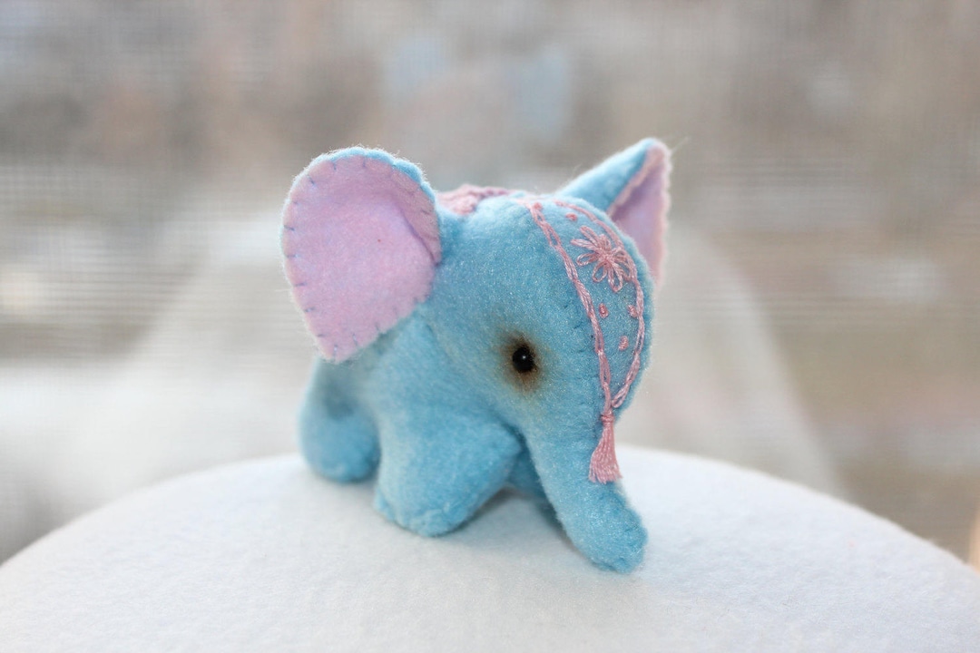 Blue Elephant Stuffed Elephant Baby Shower Mothers Day Gifts Indian ...