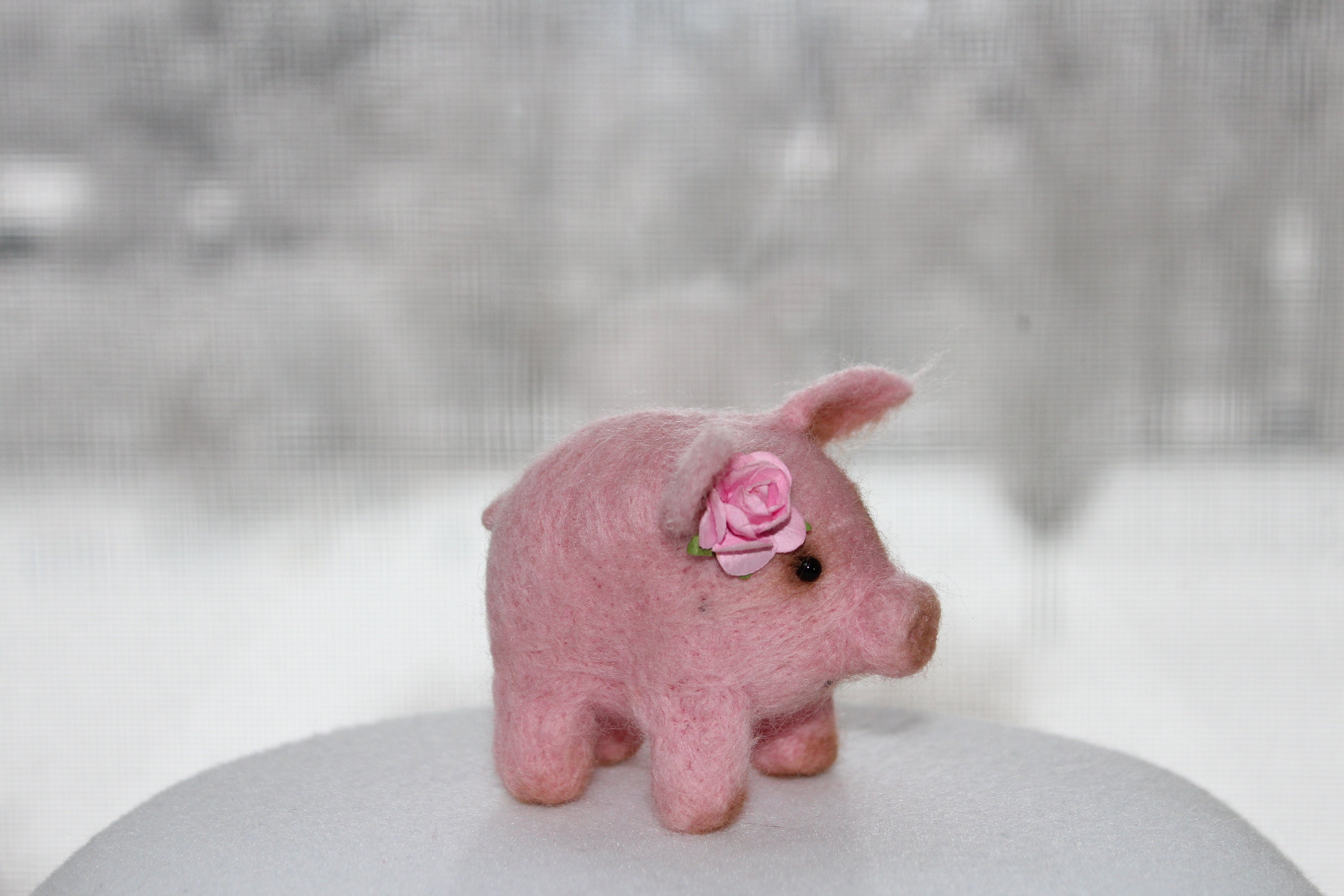 Stuffed Piglet Miniature Pig Figurine Plush Piggy Toy Pet for Blythe ...