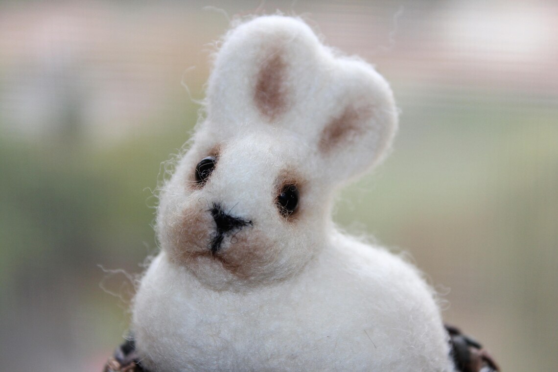 Needle Felted Bunny Needle Felted Animal Needle Felted Rabbit | Etsy