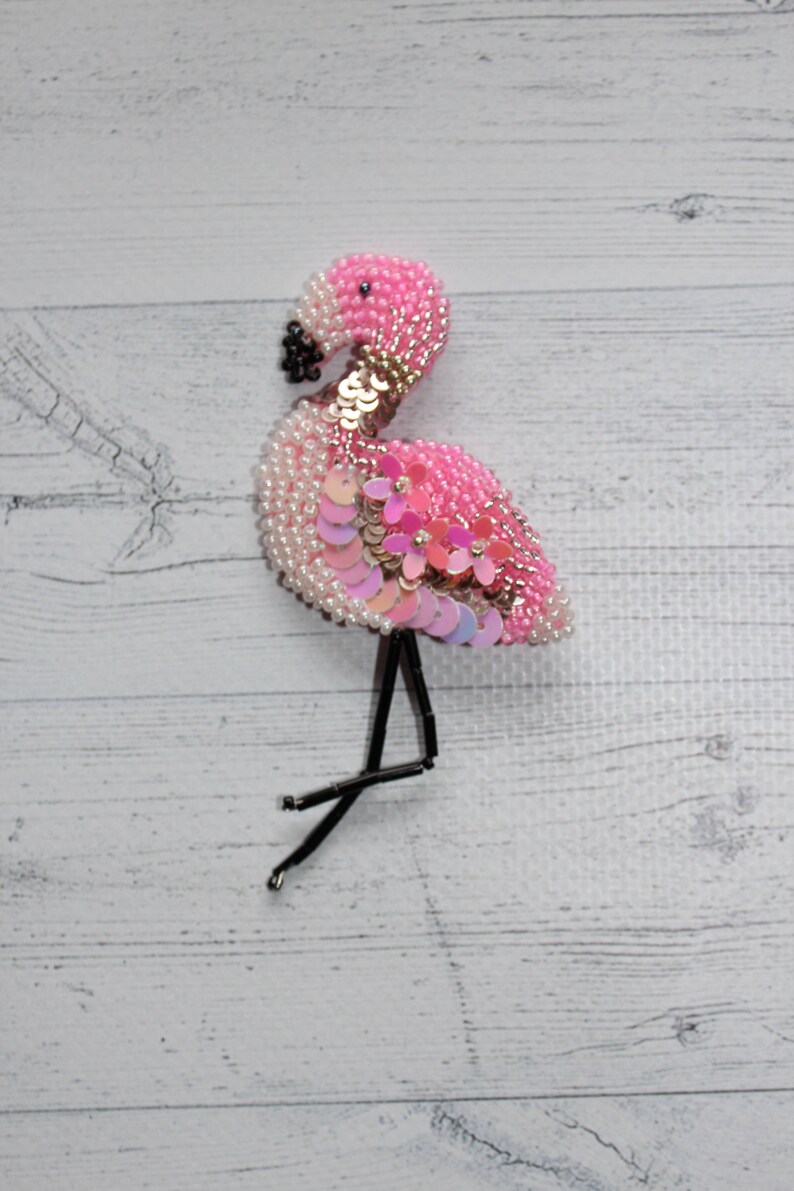 Pink Flamingo Bird Brooch Pin for Girls Flamingo Gift Cute - Etsy