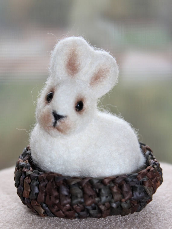Needle Felted Bunny Needle Felted Animal Needle Felted Rabbit | Etsy