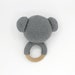 Baby Rattles Koala Toy Wooden New Baby Gift Organic Rattle Natural Toy ...