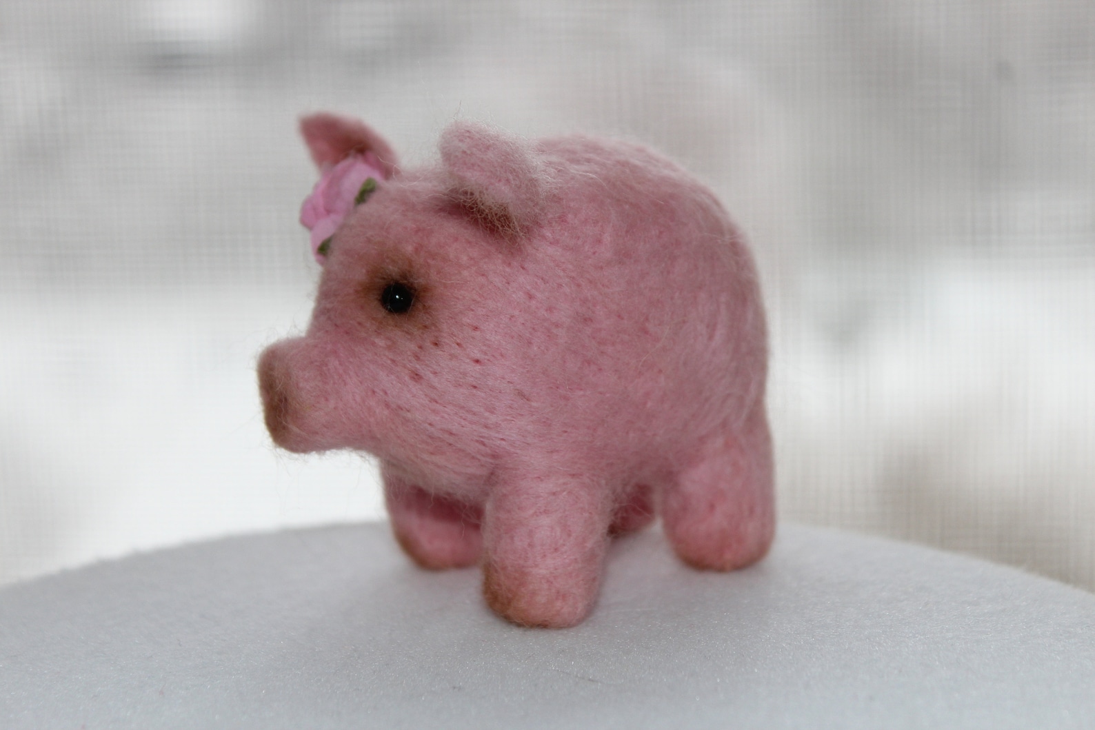 Stuffed Piglet Miniature Pig Figurine Plush Piggy Toy Pet for Blythe ...
