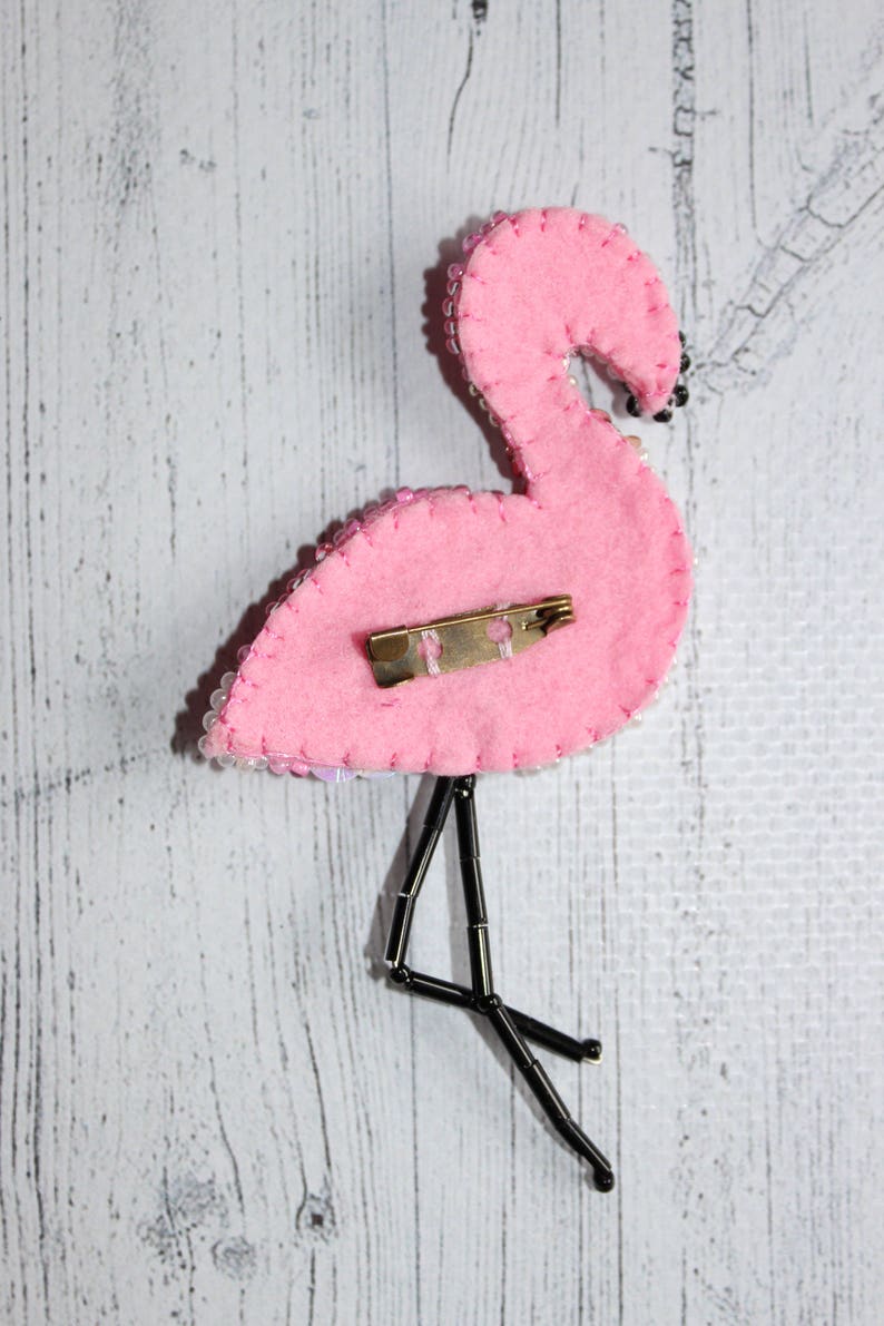 Pink Flamingo Bird Brooch Pin for Girls Flamingo Gift Cute - Etsy