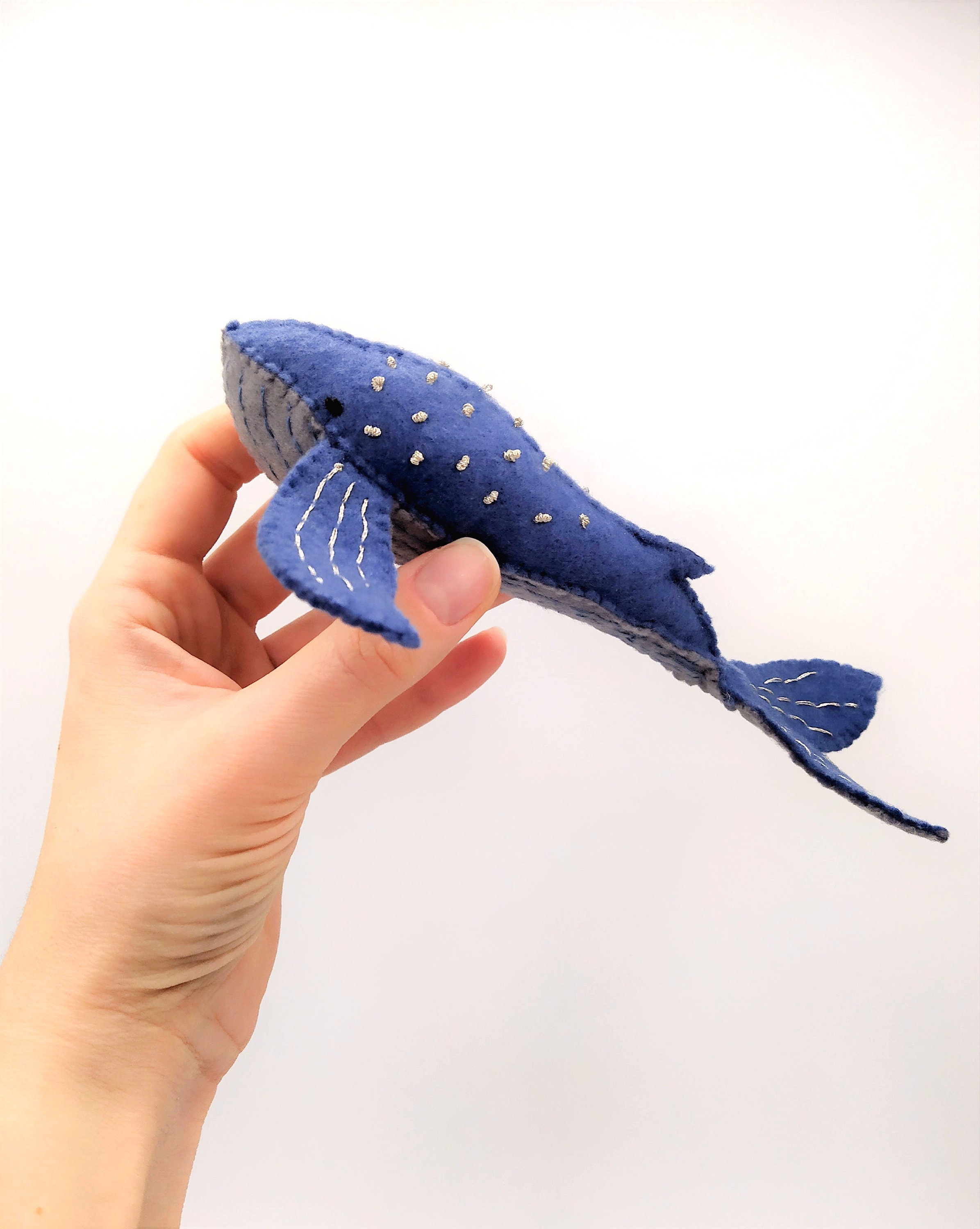 Fantasy Whale Totem Figurine Made With Felt Miniature Whale Humpback ...