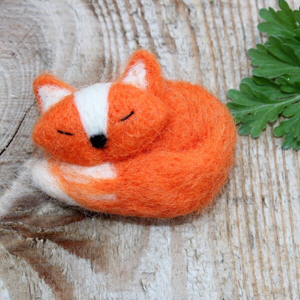 Felt Fox Pin - Etsy