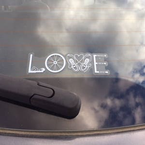 Triathlon Sticker, Triathlon Car Decal, Triathlon Car Decal, Ironman ...