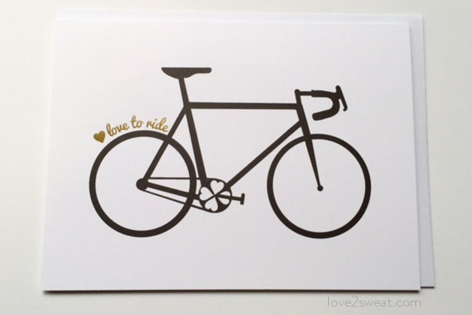 Love to Ride Bicycle Greeting Card - Cycling, Road Bike, Biking - Etsy