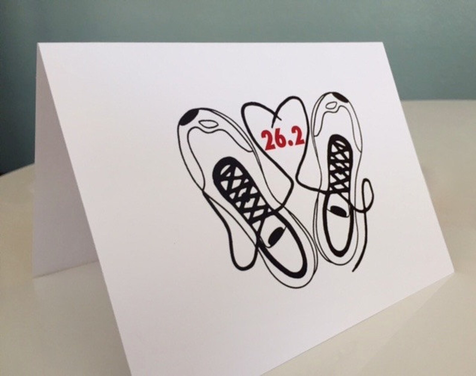 Funny Marathon Greeting Card - 26.2, Running, Runner, Good Luck - Etsy
