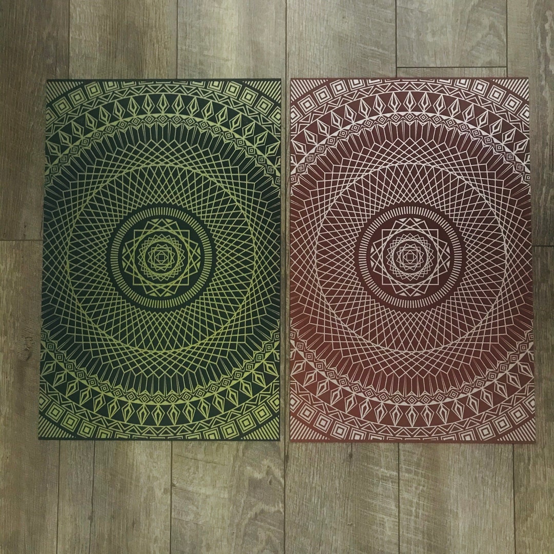 XLUSIV Squared Mandala Screen Print Art Poster - Etsy.de