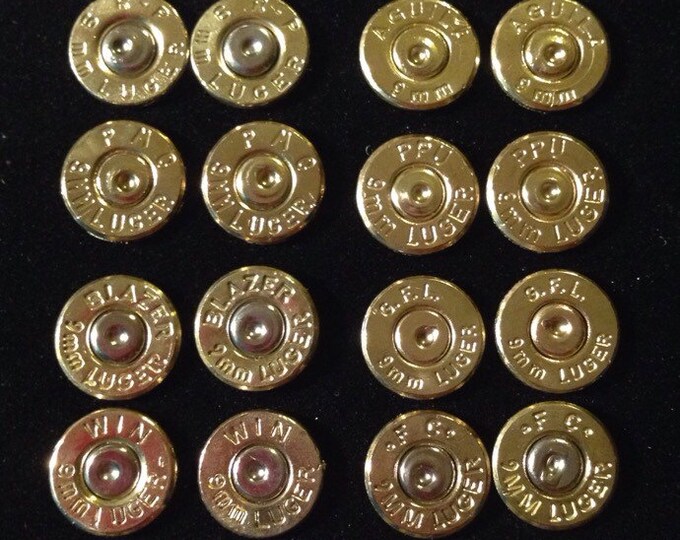 9mm Bullet Jewelry Ammo Earrings Flat Cut Choose Brand - Etsy