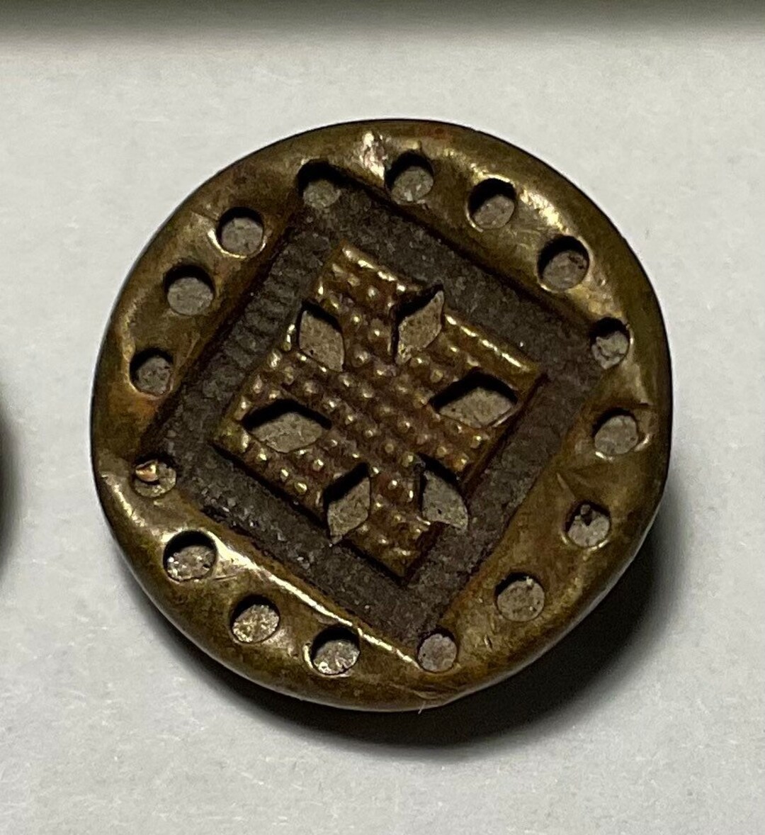 Vintage Brass Buttons 1/2 In. Set of 4. - Etsy