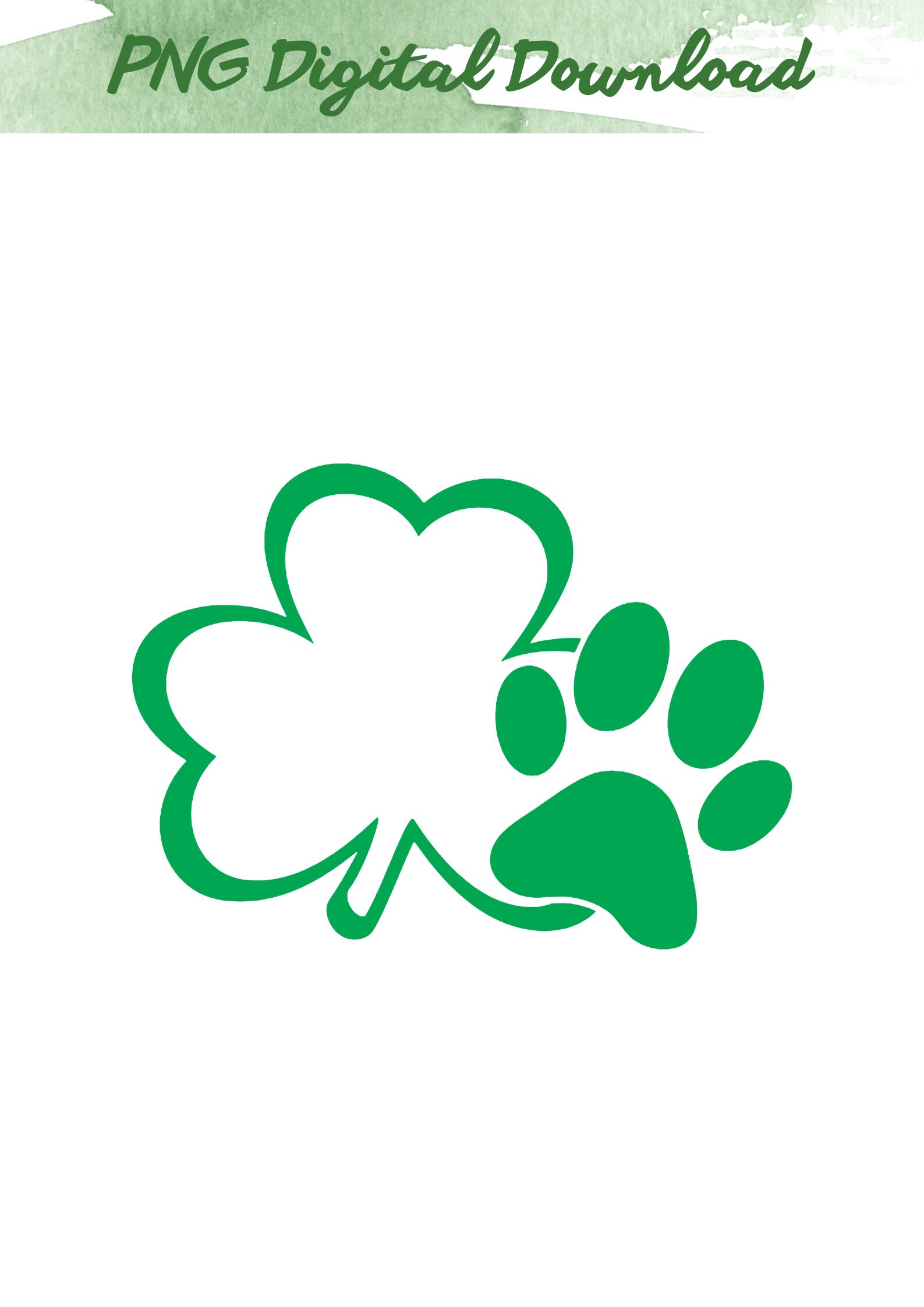 Shamrock Dog Paw Png, St Patricks Day Png, Shamrock Png - Etsy Canada