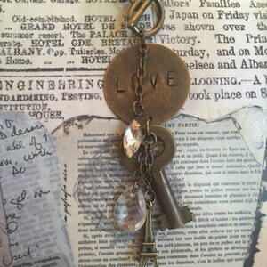 Steampunk Victorian Brass Chain 30 Inch Necklace. Includes a Vintage ...