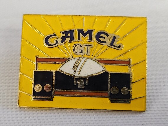 Camel GT advertising lapel pin F1 racecar race car to… - Gem