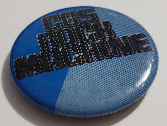 CBS ROCK MACHINE button pinback vintage retro Canada … - Gem